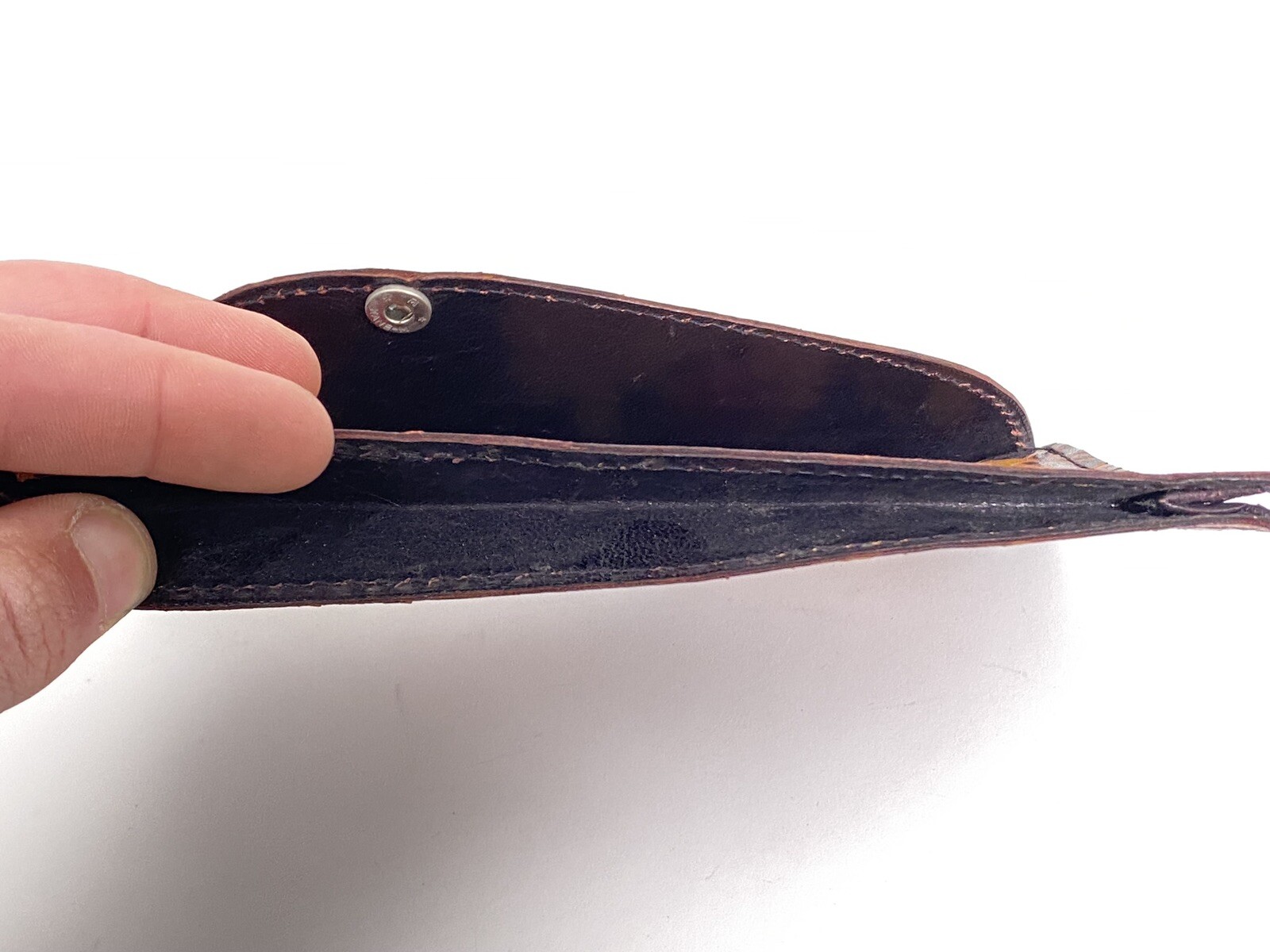 Vintage Leather African Safari Purse / Wallet Lion Ze… - Gem