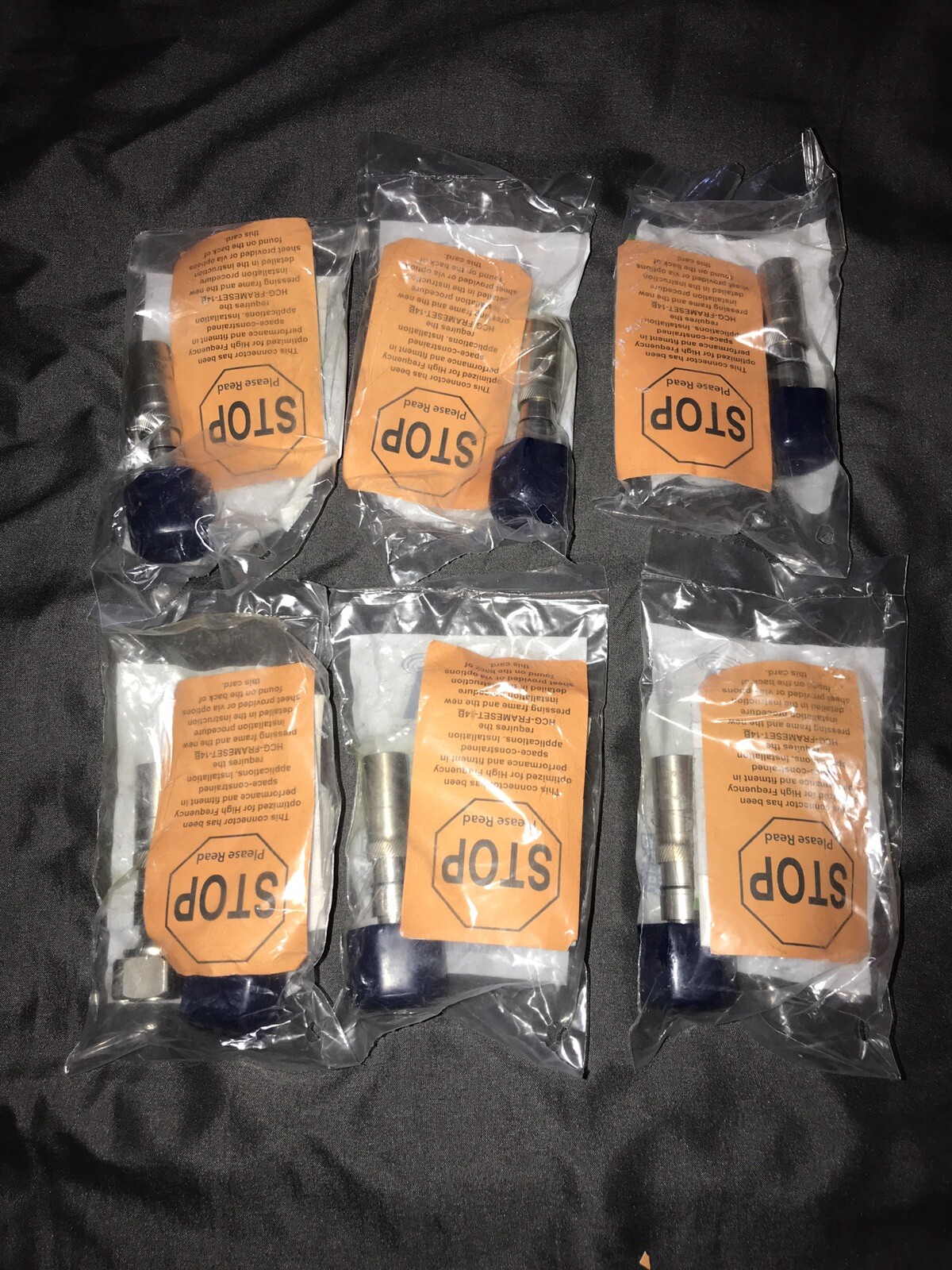 LOT of 6—JMA Wireless UXP-4MT-14S Male Torque Connector 1/4” Superflex ...