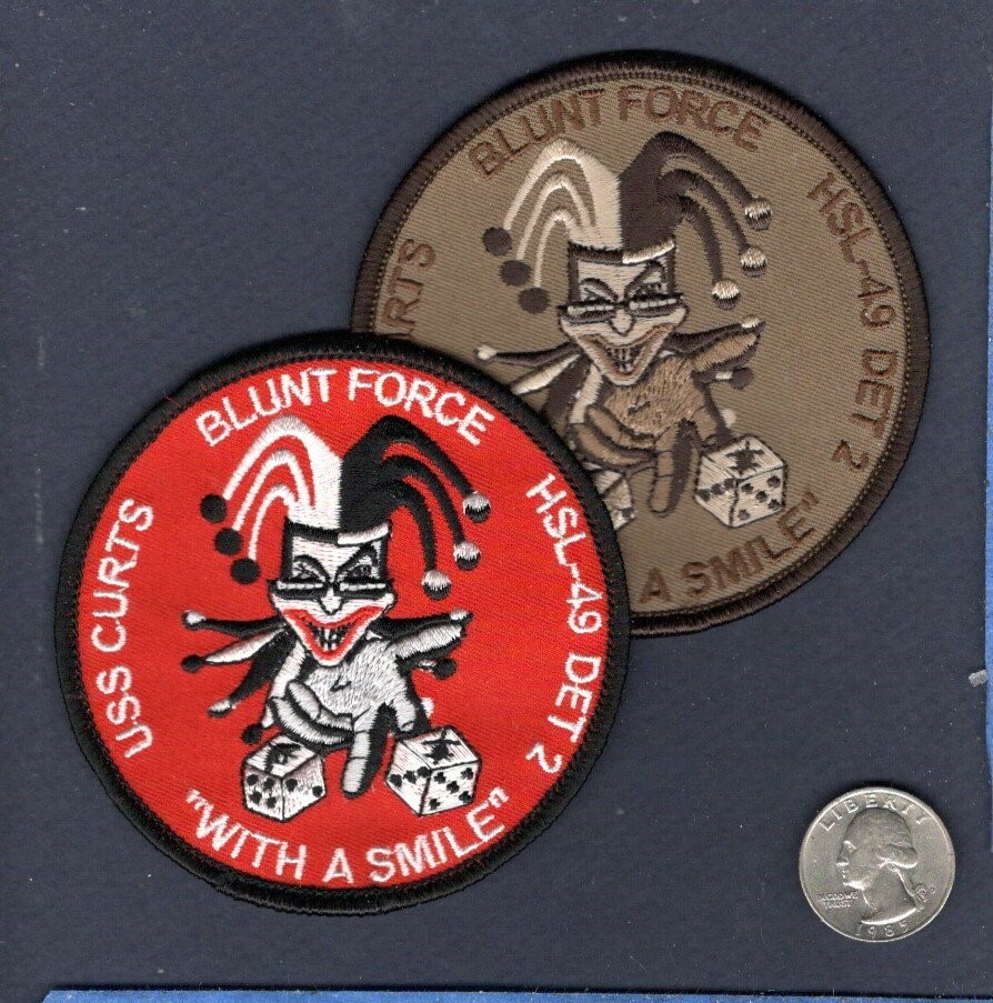 HSL-49 SCORPIONS DET 2 Blunt Force DDG-54 US Navy Squadron Cruise Patch ...