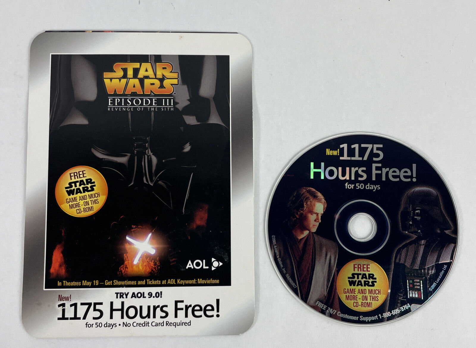 Star Wars Episode III Revenge of The Sith 2005 AOL Promotional Internet ...