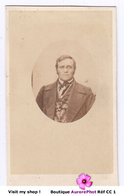 FAMILLE CHABIN, HONORÉ CHABIN EN POSE, GÉNÉALOGIE, CDV 1870 -CC1 | eBay