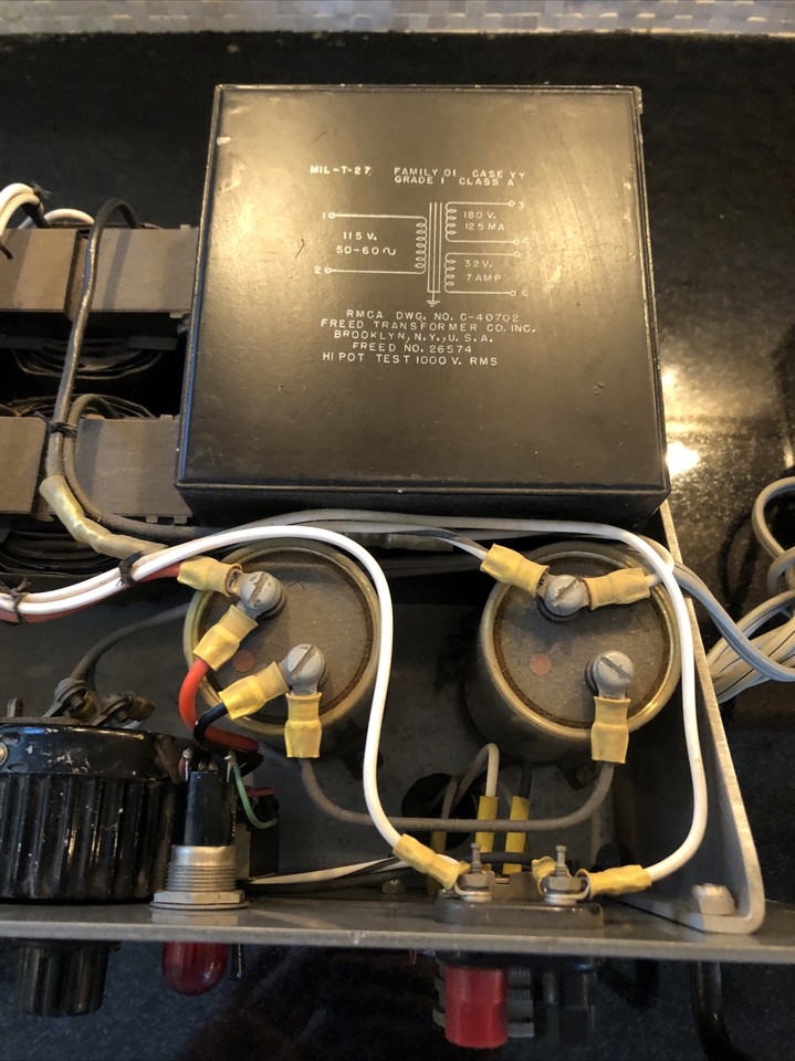 RMCA No. C-40702 24/28 Volt Power Supply Voltmeter Ammeter Freed ...