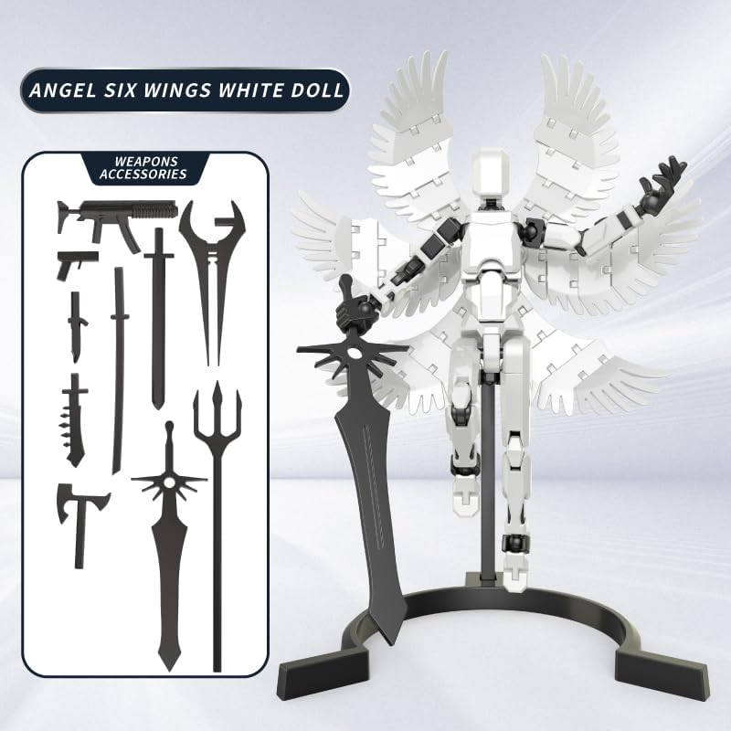 T13 Action Figure Set 5-Pack & 6-Pack – Multi-Jointed Dummy Robot Toys ...