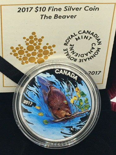 2017 Canada $10 Fine Silver Coin - Iconic Canada: The Beaver | eBay