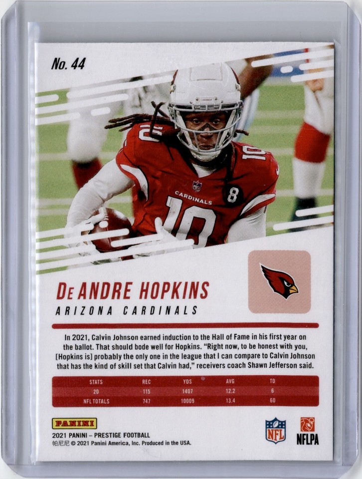 2021 Panini Prestige Xtra Points Diamond #44 DEANDRE HOPKINS ~B5R | eBay