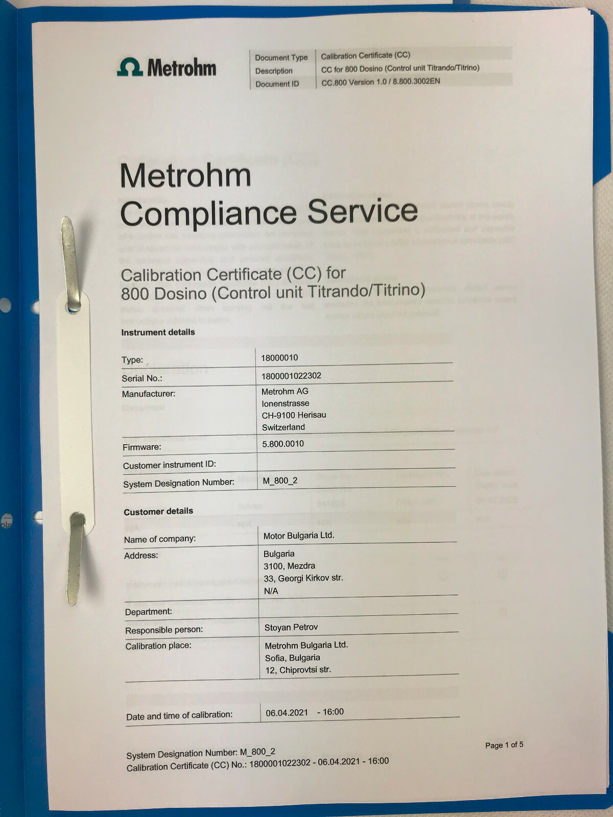 Metrohm 841 Titrando + 803 Ti Stand + 800 Dosino Touch Control with ...