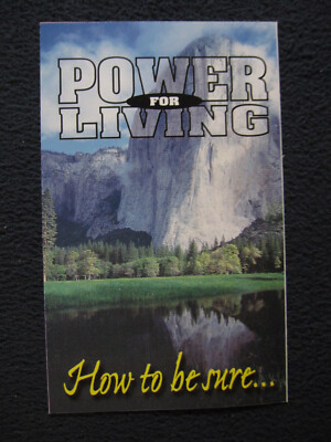 Power for LIving How to be Sure ... [Pamphlet] America Tract Society | eBay