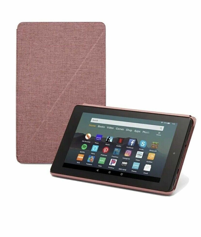 (NEW) GENUINE Amazon Fire 7 9th Gen (2019) Case - Plum | eBay