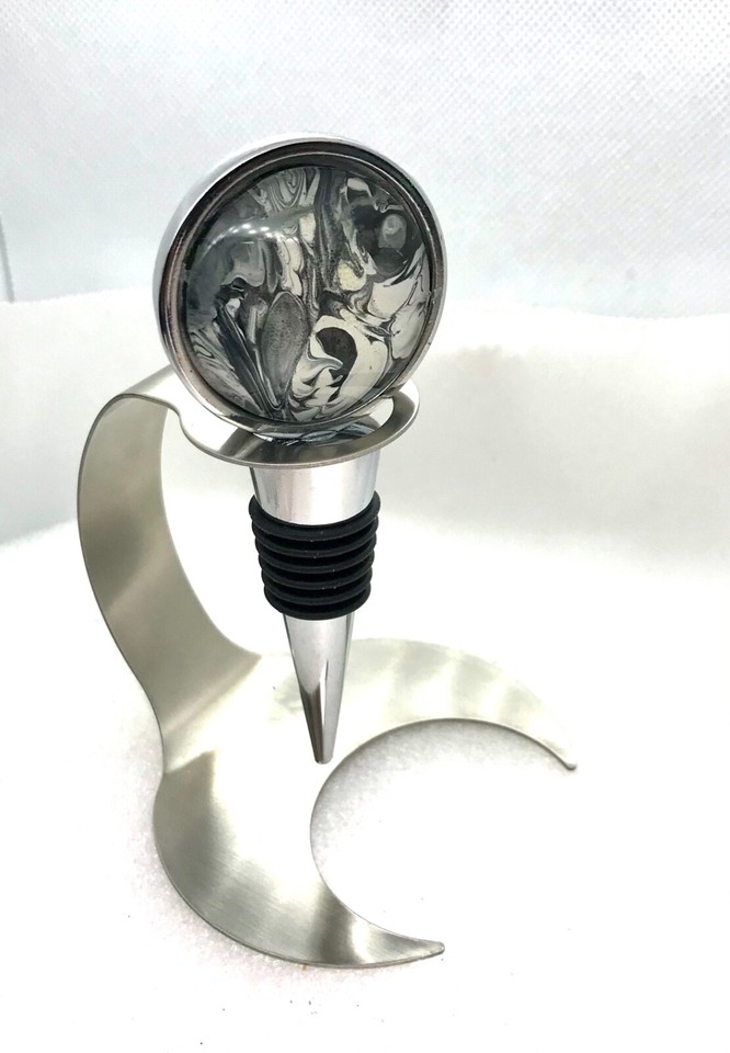 Handmade Hand painted Wine bottle stoppers unique gift ideas wearable ...