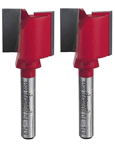 Freud 7/8" dia X 3/4" Double Flute Straight Bit 1/4" Shank 2-Pack, 04 ...
