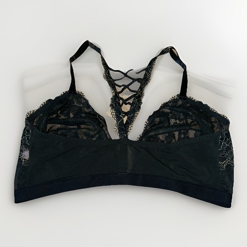 Cacique Black Gold Lace Active Underwire Bra 42DDD Front Clasp LN! | eBay