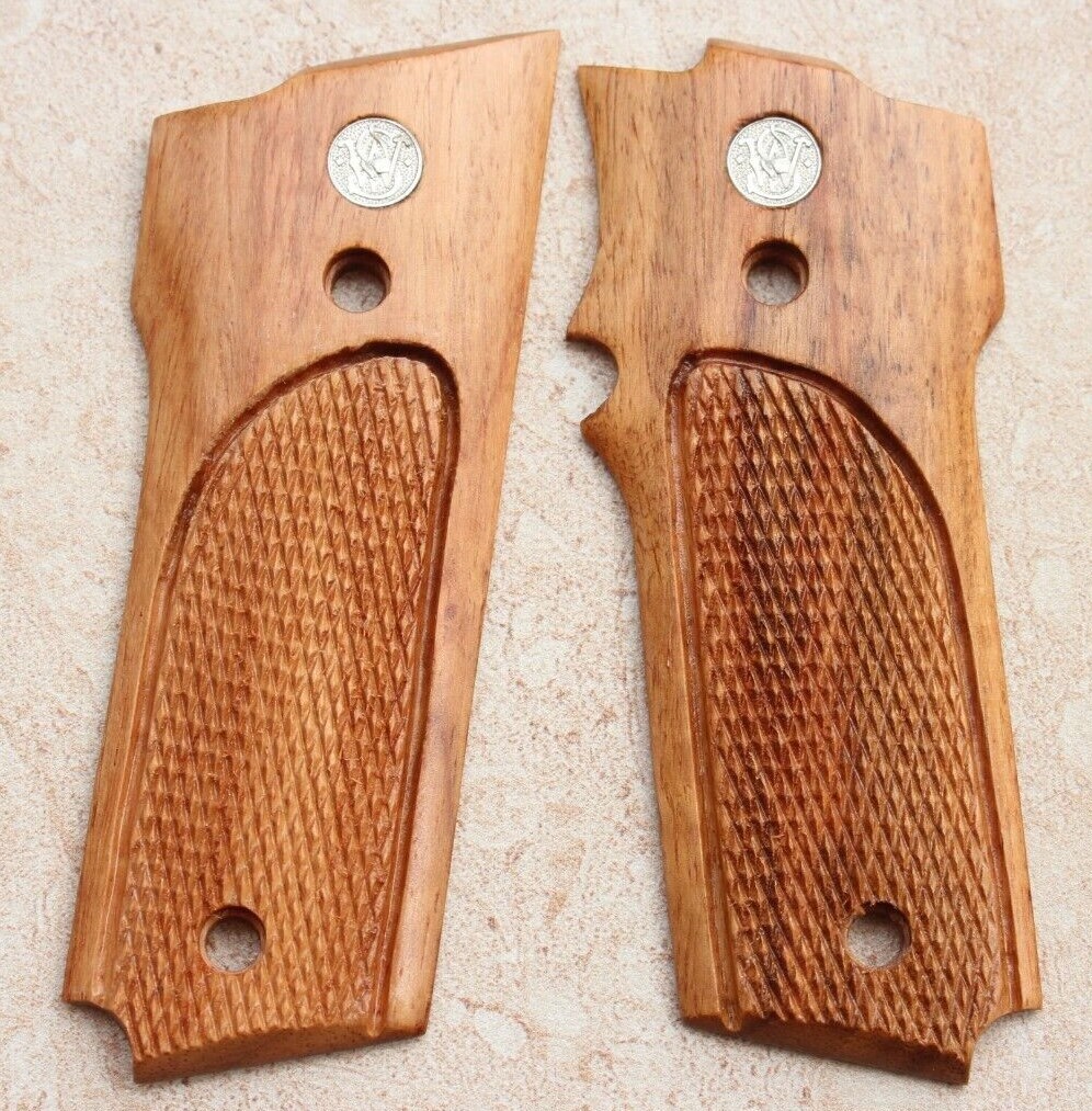 S&W Model 59, 459, 559, 659 Grips Checkered wood Grips Stock Nice # 2 ...