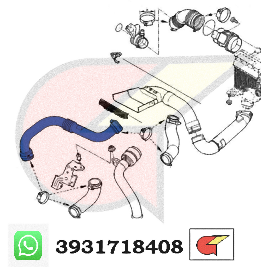 TUBO MANICOTTO INTERCOOLER TURBO ARIA RENAULT MEGANE SCENIC 1.9DCI ...
