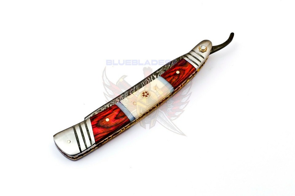 9.0" Handmade Damascus Folding Pocket Custom hand made Blade Straight ...