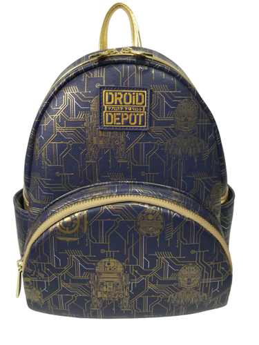 Disney Star Wars Mini Backpack Purse Galaxys Edge R2-D2 Droid Depot C ...