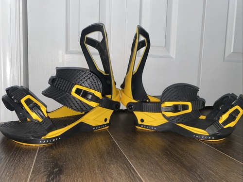 Union Falcor Bindings Size Medium Yellow Black Travis Rice | eBay