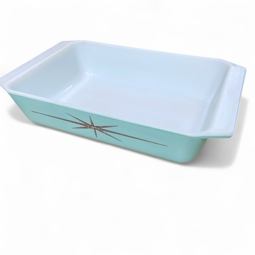 Atomic Starburst PYREX 575 Turquoise Baking Dish, No Lid 2 qt, 1960 ...