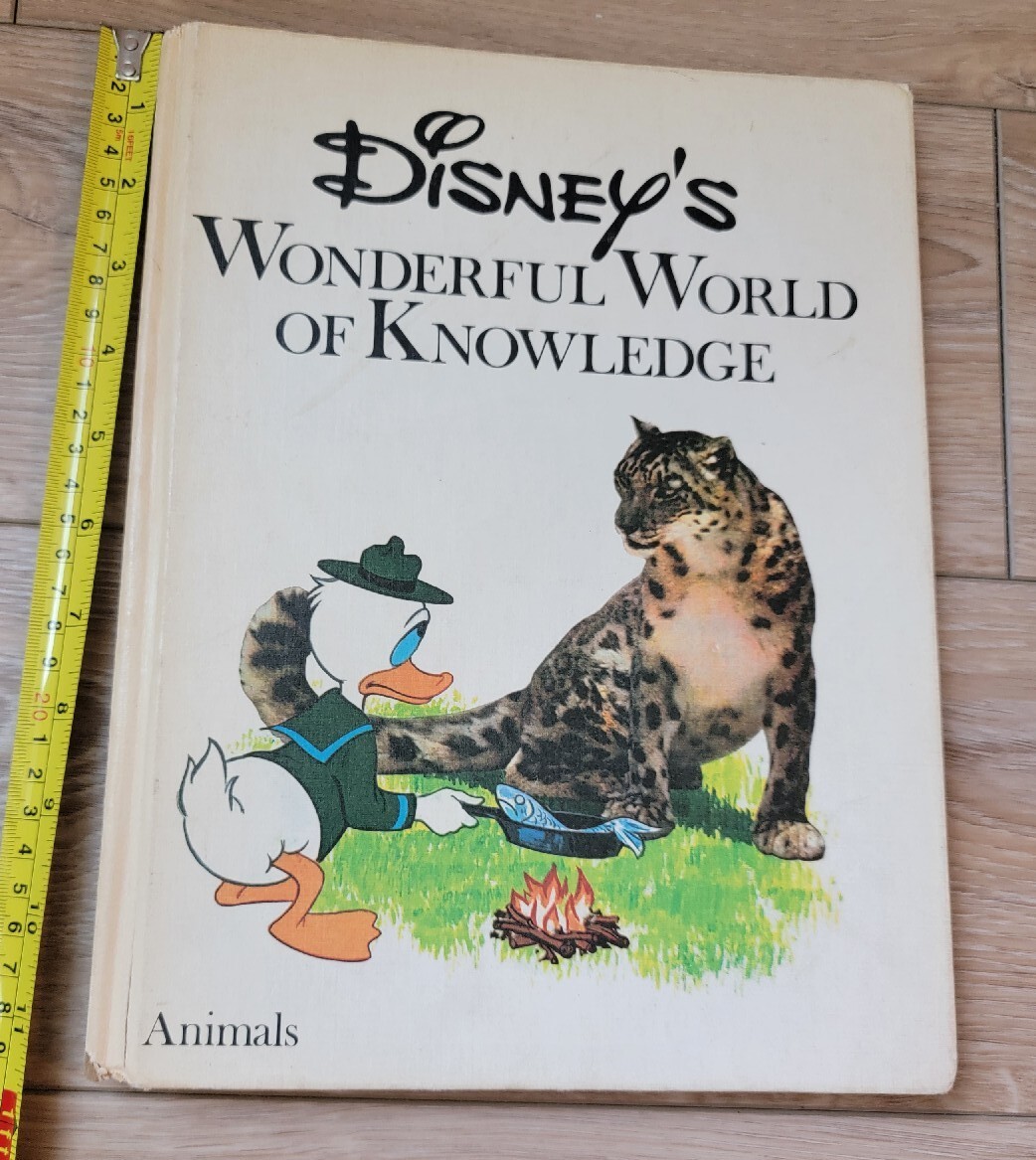 Disneys Wonderful World Knowledge Book ANIMALS 70's Nature Ephemera ...