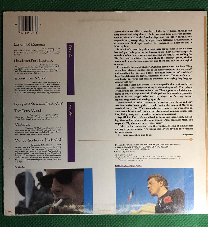 Introducing The Style Council Mini LP 1983 Polydor | eBay