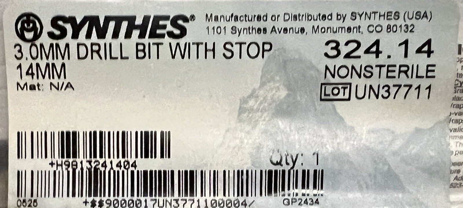 Synthes CSLP 324.14 3.0mm Drill Bit With Stop 14mm for sale online | eBay