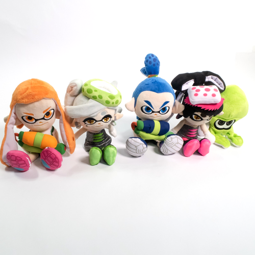 Splatoon Plush Lot Of 5 Callie Marie Boy Girl 2015 Nintendo Sanei Aori ...