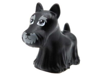 New Official LEGO Dog Minifigure: Long Black Hair Scottish Terrier | eBay