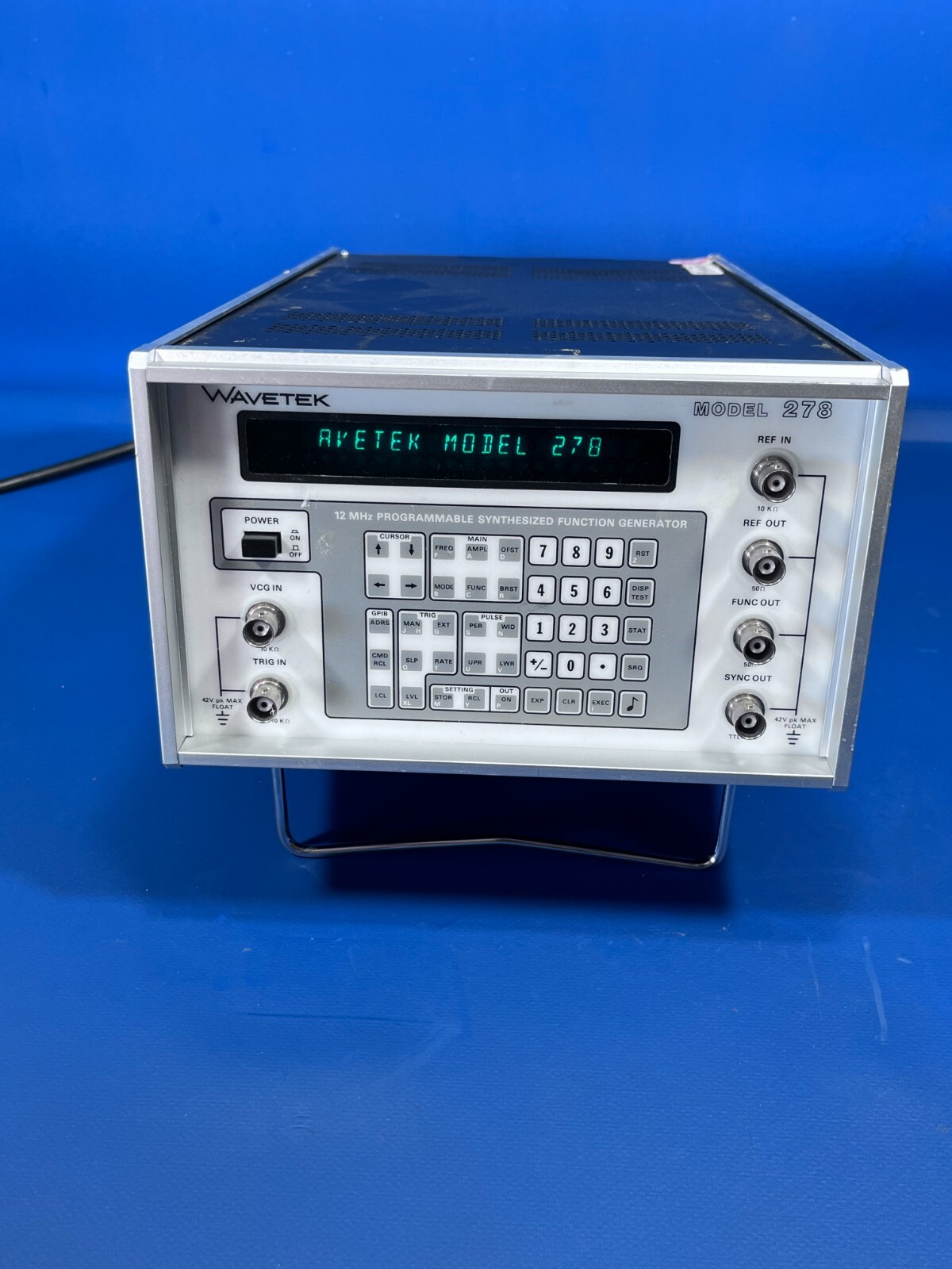 WAVETEK MODEL 278 PROGRAMMABLE SYNTHESIZED FUNCTION GENERATOR | eBay