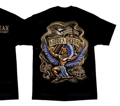 Aztlan T Tee Shirt Lowrider Aztec Azteca Pride DGA | eBay