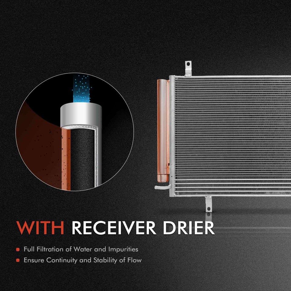 AC Condenser & Dual Cooling Fan Assembly Kit for Chevrolet Camaro 2012 ...