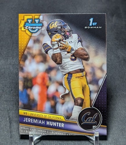 Jeremiah Hunter 1st Rookie RC 2023 Bowman Chrome University Card #69 ...