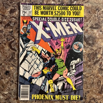 The Uncanny X-Men #137 Comic Book, Death of The Phoenix/Bryne Art, 1980 ...