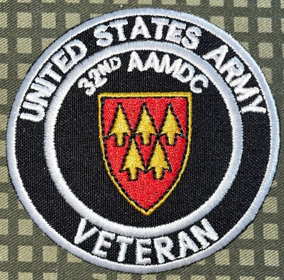 US Army 32nd Army & Missile Defense Command Veteran Patch 3" Hook ...