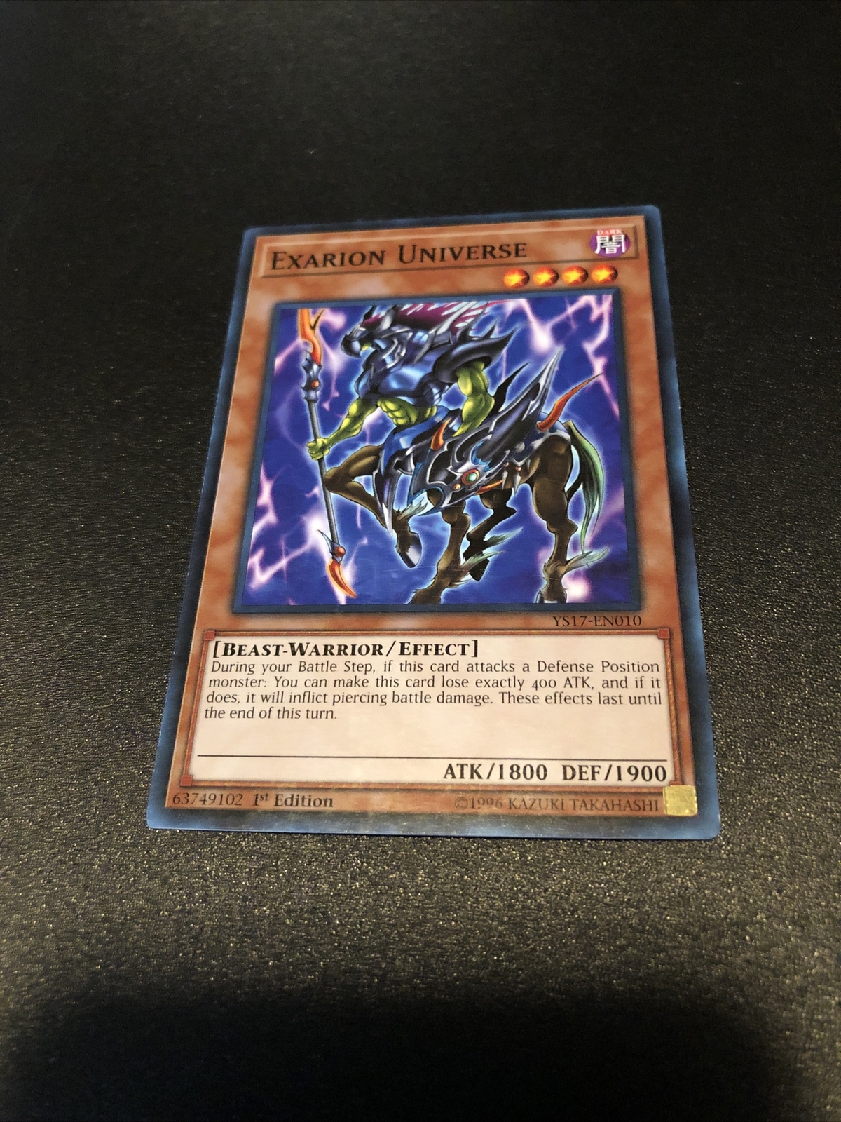 Yu-Gi-Oh! Exarion Universe - YS17-EN010 - Common - 1st Edition Mint/NM ...
