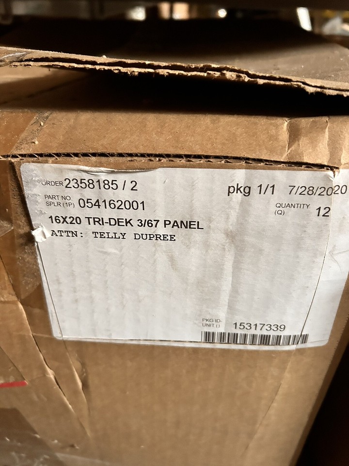 16x20x1 Tri-dek 2 Ply Single Panel Antimicrobial 6 Ring Air Filter 12 ...