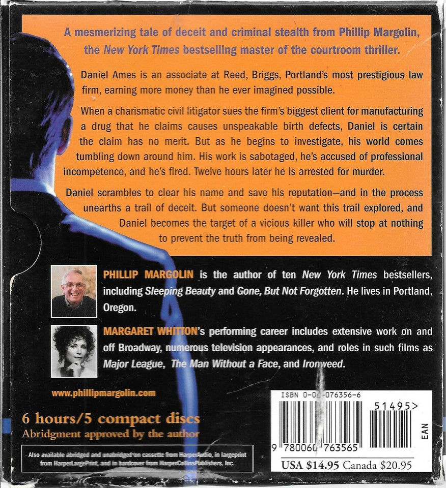 PHILLIP MARGOLIN; THE ASSOCIATE AUDIO BOOK ( 5 DISKS) | eBay