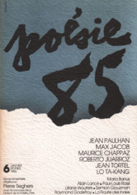 Poesie 85 n° 6 / jean paulhan -max jacob-jean tortel | Seghers Pierre ...