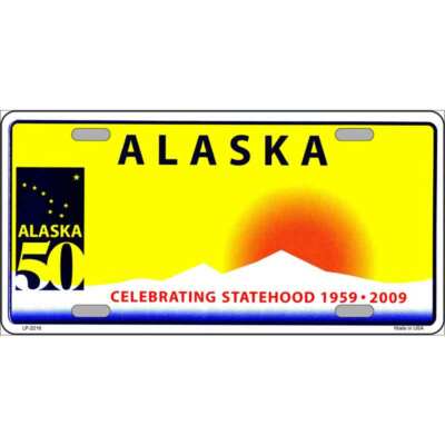 Alaska State Blank Novelty Metal License Plate Tag LP-2216 | eBay