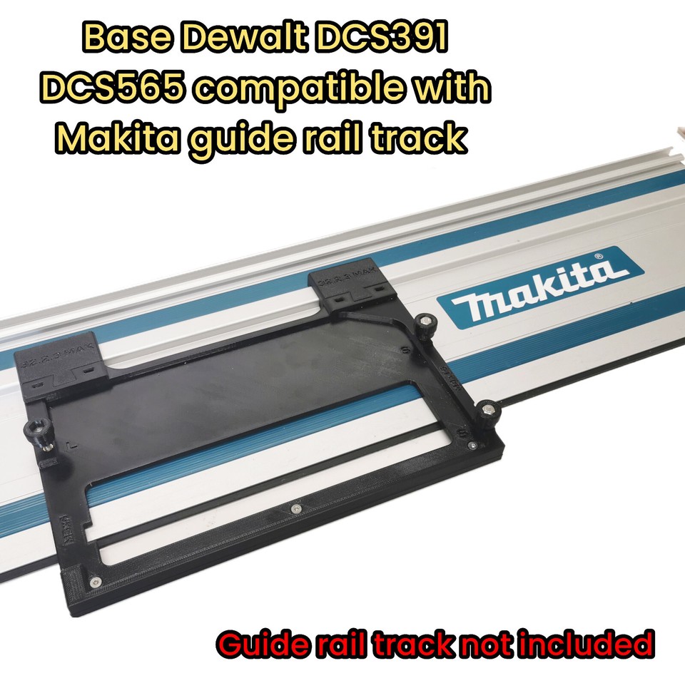 Dewalt DCS391 DCS565 Adaptor base circular saw MAKITA guide rail track ...