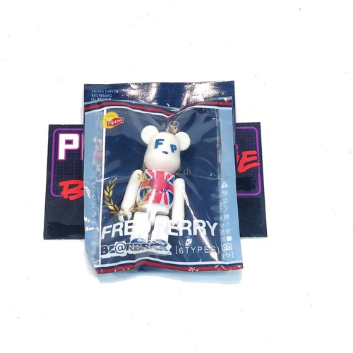 Bearbrick Fred Perry Union Jack +1 70% MIB LIPTON MEDICOM KEYCHAIN ...