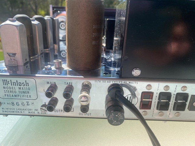 McIntosh MX110 Z Tube Tuner-PreAmplifier...USED in Good Condition | eBay