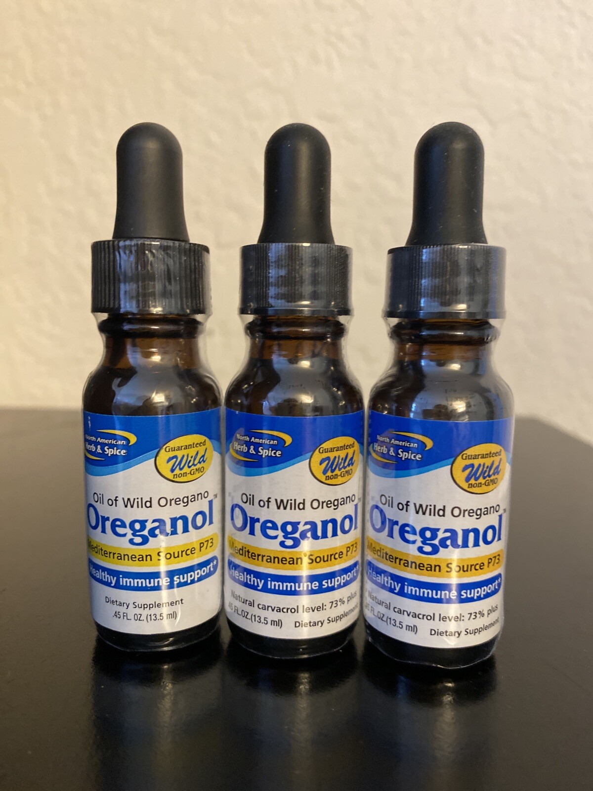 North American Herb & Spice Wild Oil of Oregano OREGANOL P73. 3 Packs ...