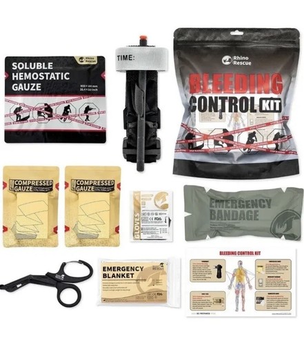 RHINO RESCUE Individual Bleeding Control Kit IFAK | eBay