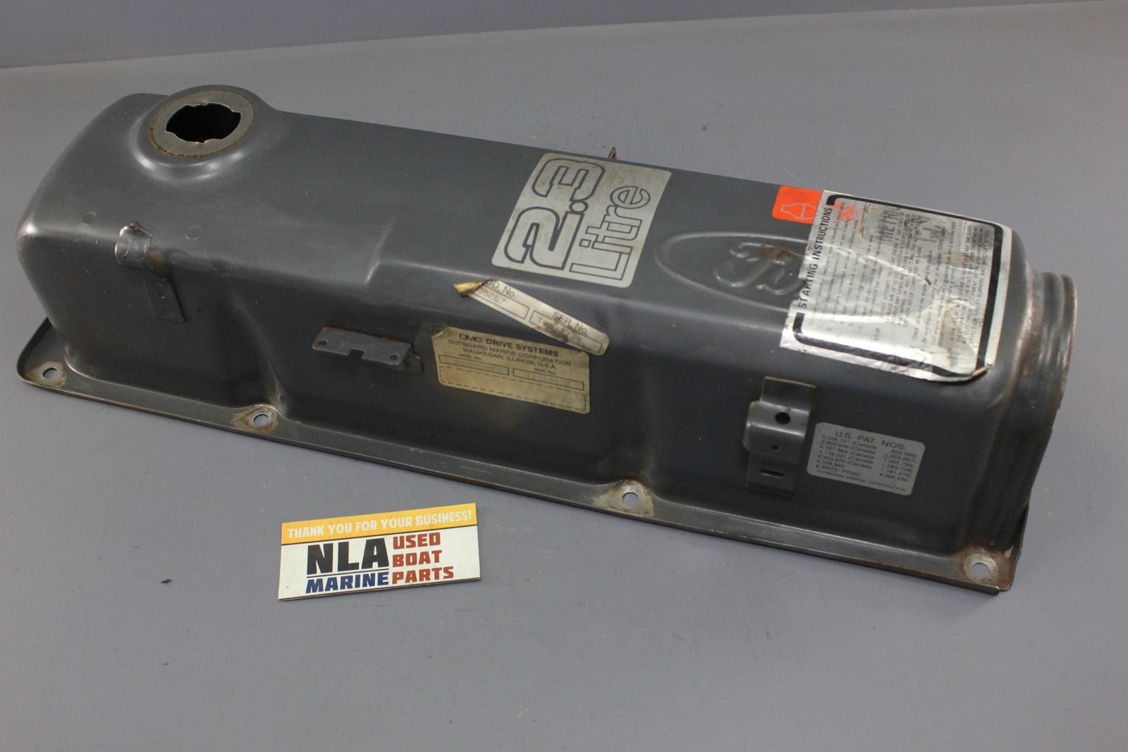 OMC Cobra Ford 2.3L 4cyl Cylinder Head Valve Rocker Cover 984880 1987 ...