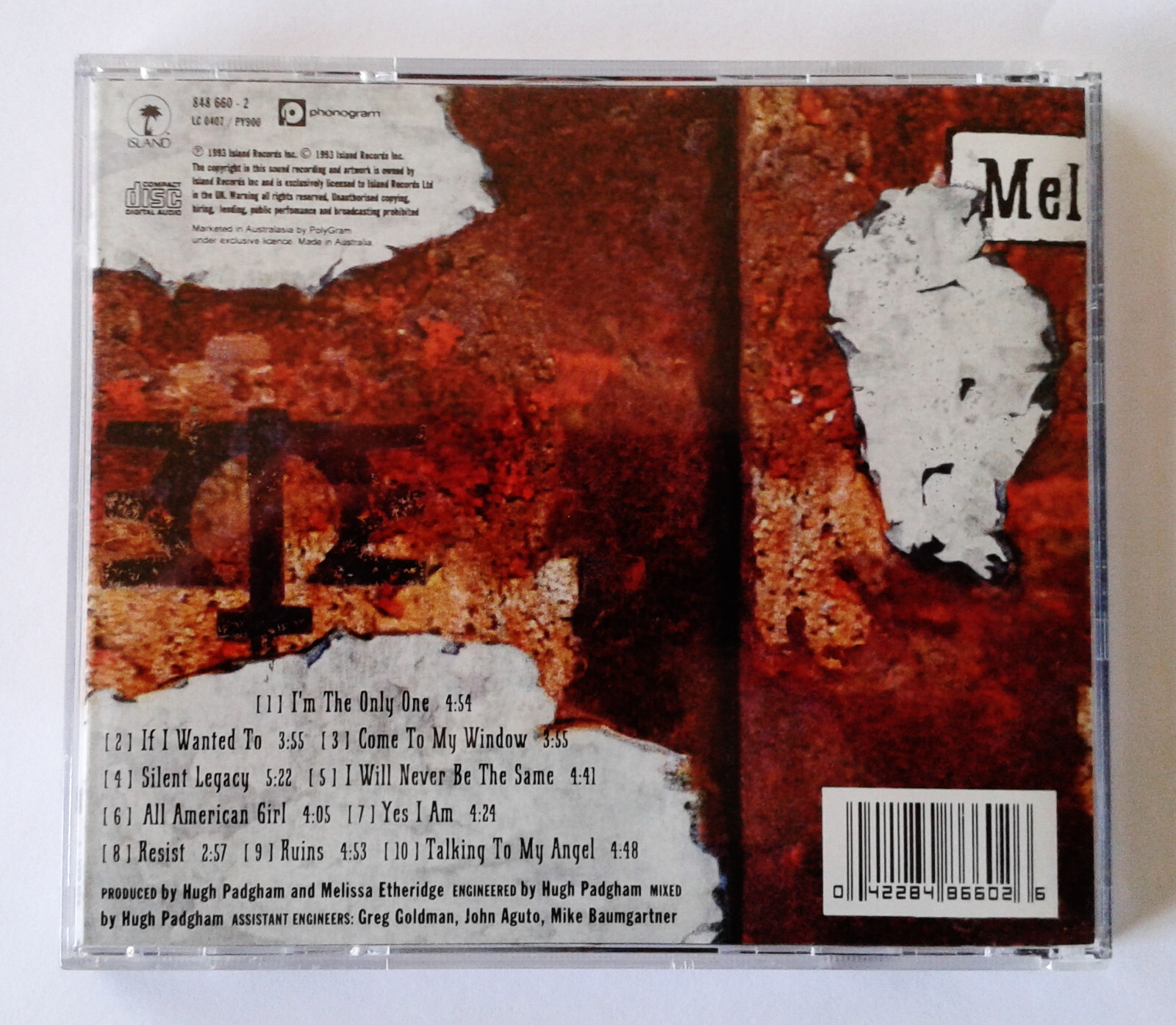 MELISSA ETHERIDGE yes i am original album CD disctronics | eBay