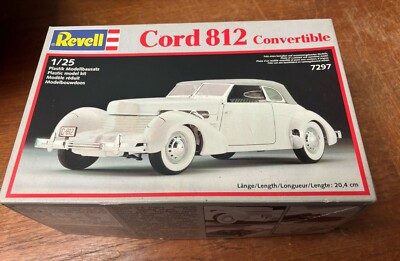 Revell 1/25 scale - Cord 812 Convertible 7297 Model Kit 1989, Unbuilt ...