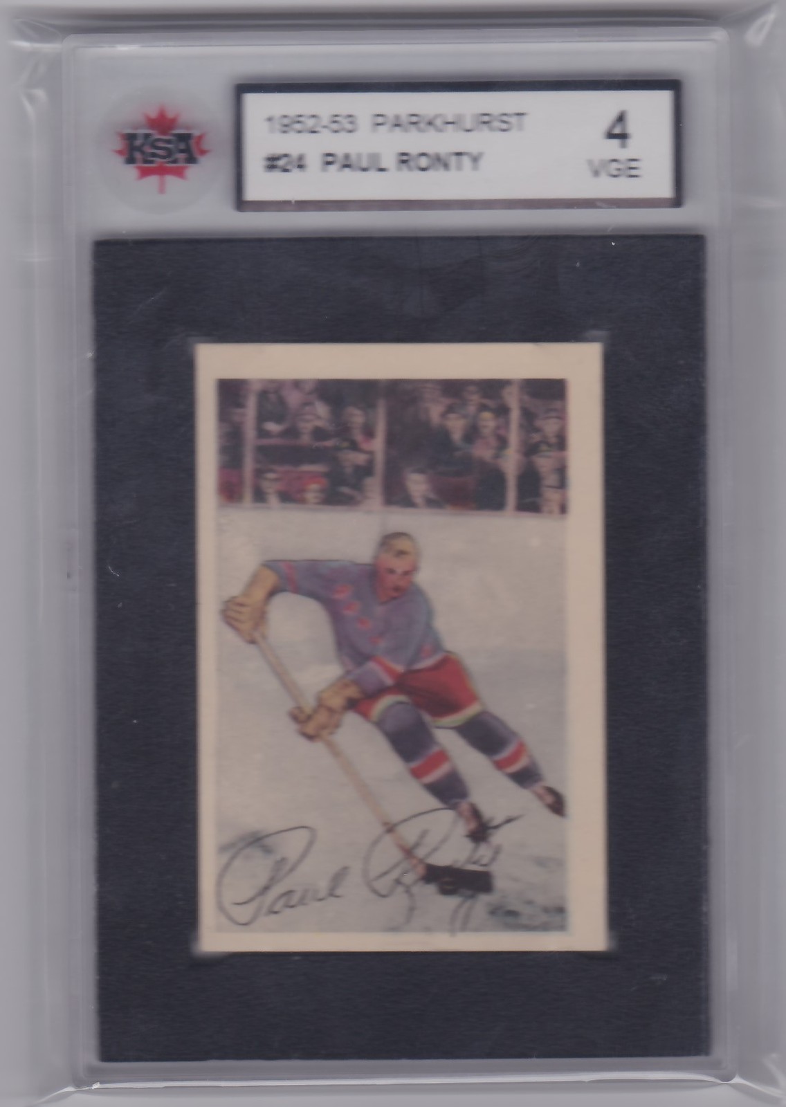 Paul Ronty 52/53 Parkhurst #24 KSA 4 VGE | eBay