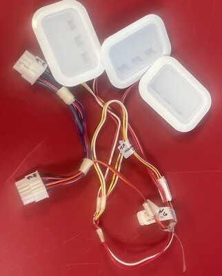 Whirlpool Refrigerator 3 LED Light Module & Harness W11484840 W11234027 ...