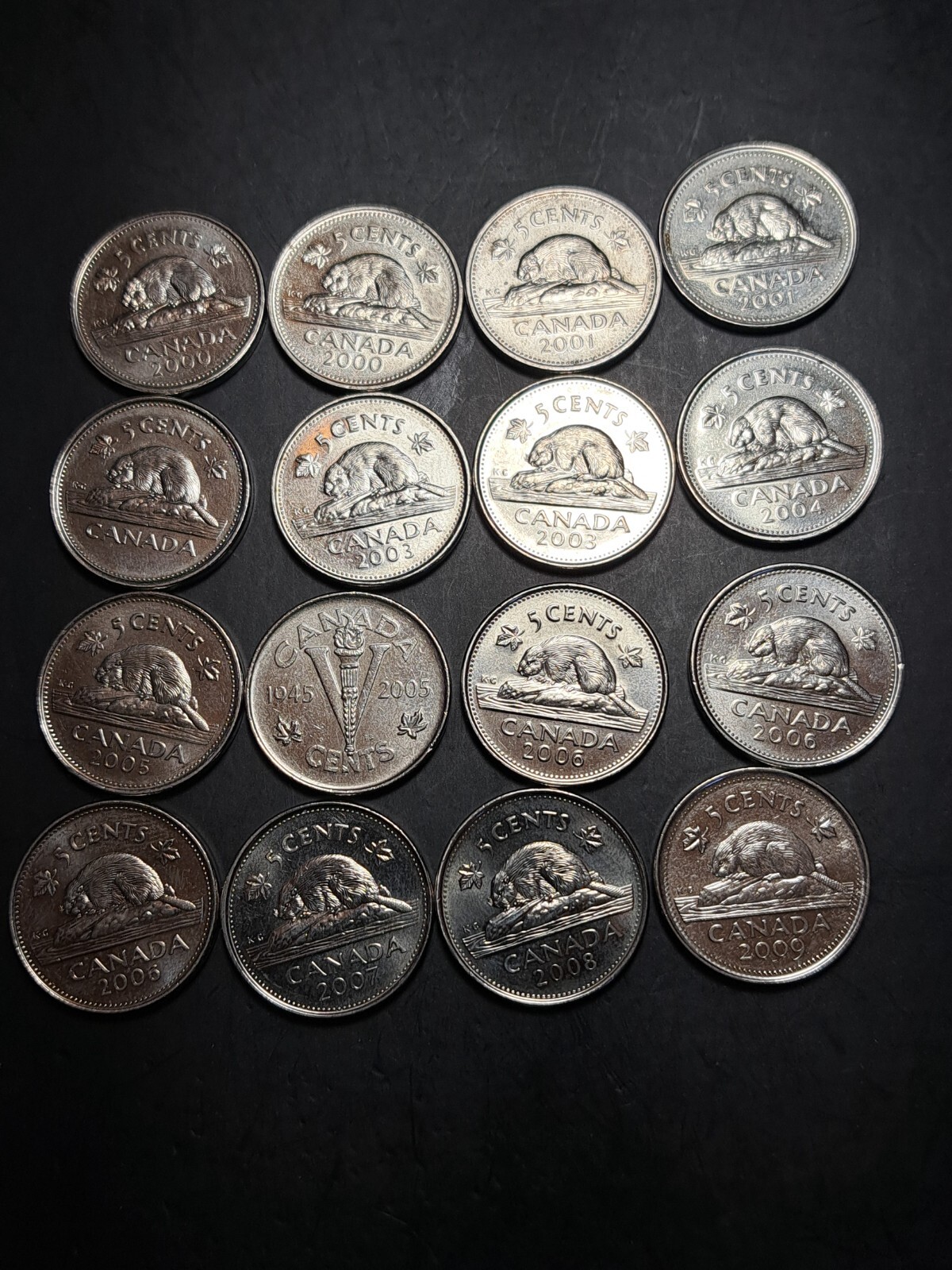 2000 -2009 CANADA 5 CENT/NICKEL RUN LOT OF 16 DIFFERENT NICKELS | eBay