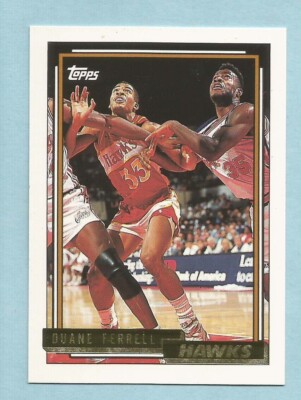 1992-93 Topps Basketball GOLD Duane Ferrell #9 Atlanta Hawks | eBay