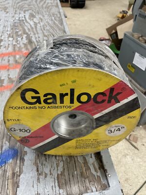 GARLOCK 3/4” GRAPHITE FILAMENT G-100 NOS FULL ROLL 10 Lbs | eBay
